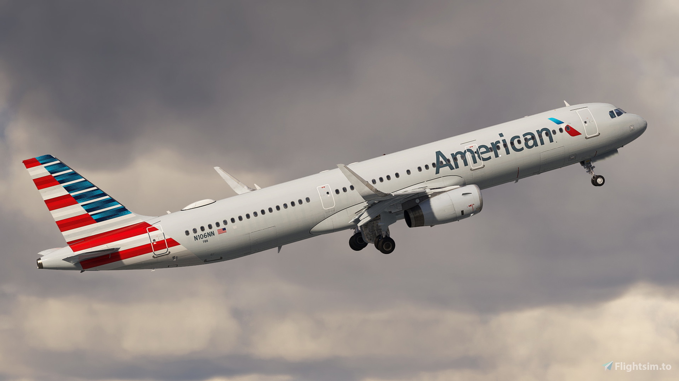 American Airlines (Sharklet) Pack | w/Cabin | Fenixsim A321SL for ...