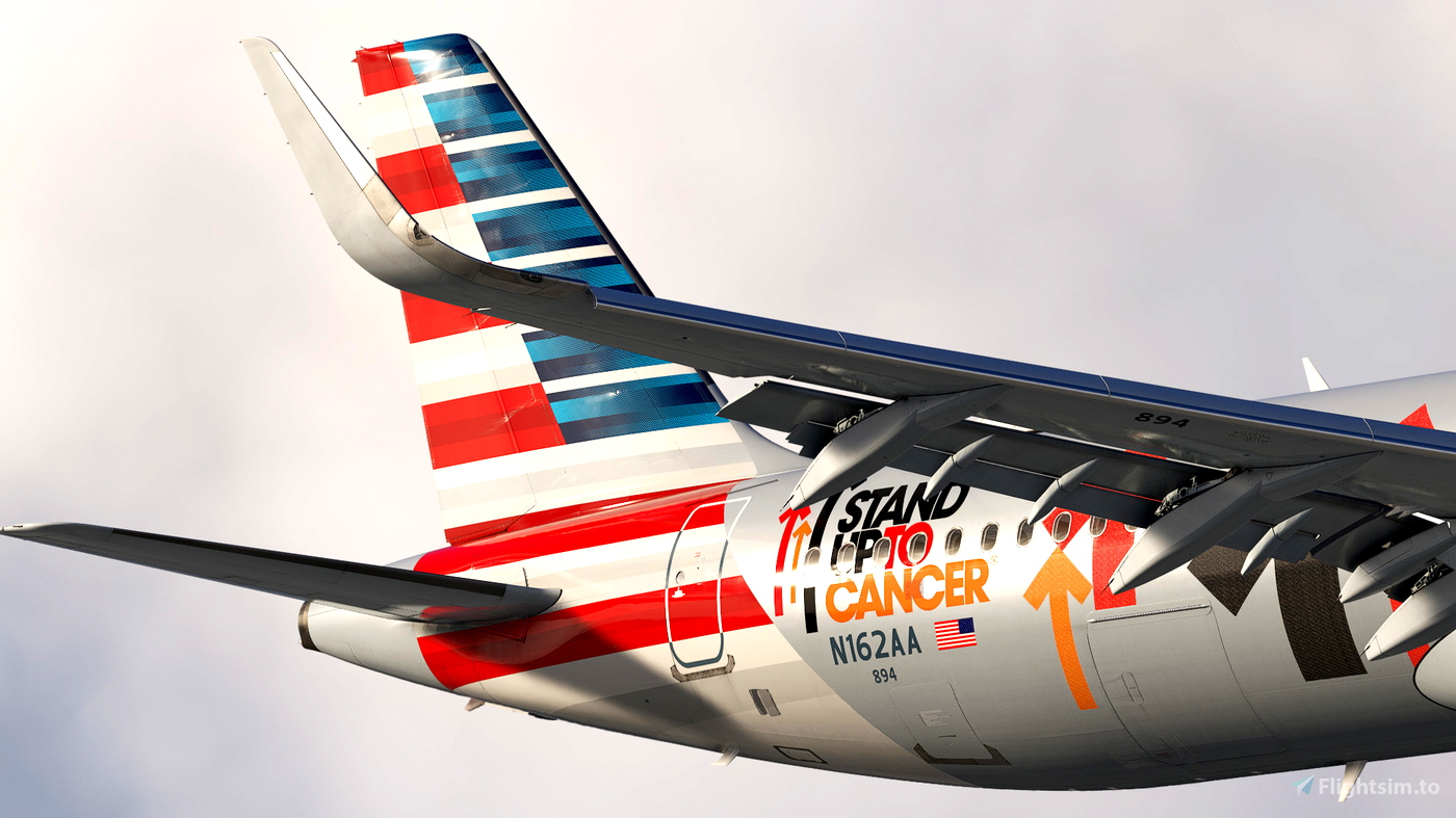 Threads - American Airlines 'Stand Up To Cancer' | w/Cabin | Fenix A321 ...