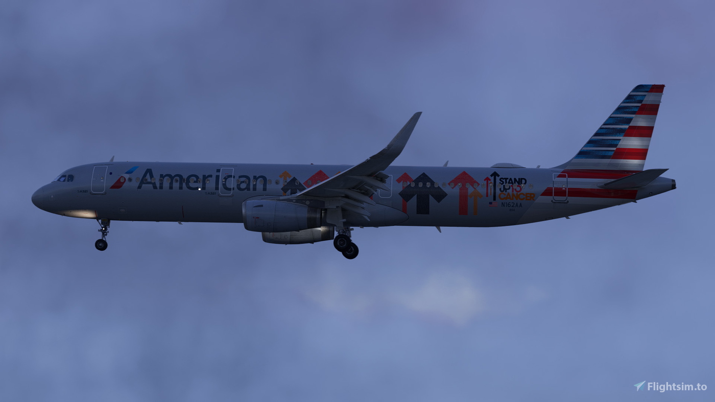 American Airlines 'Stand Up To Cancer' | w/Cabin | Fenix A321 SL for ...