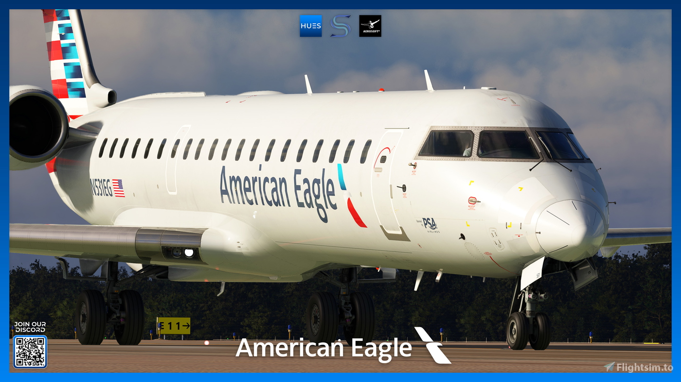 American Eagle Livery Pack | Aerosoft CRJ700 V2 | 4K for Microsoft ...