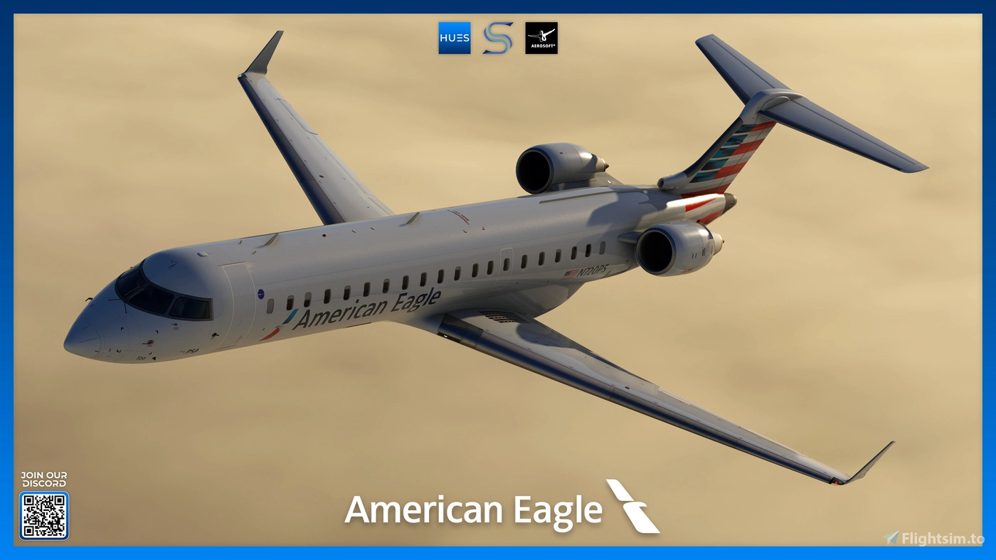 American Eagle Livery Pack | Aerosoft CRJ700 V2 | 4K 对于 Microsoft ...