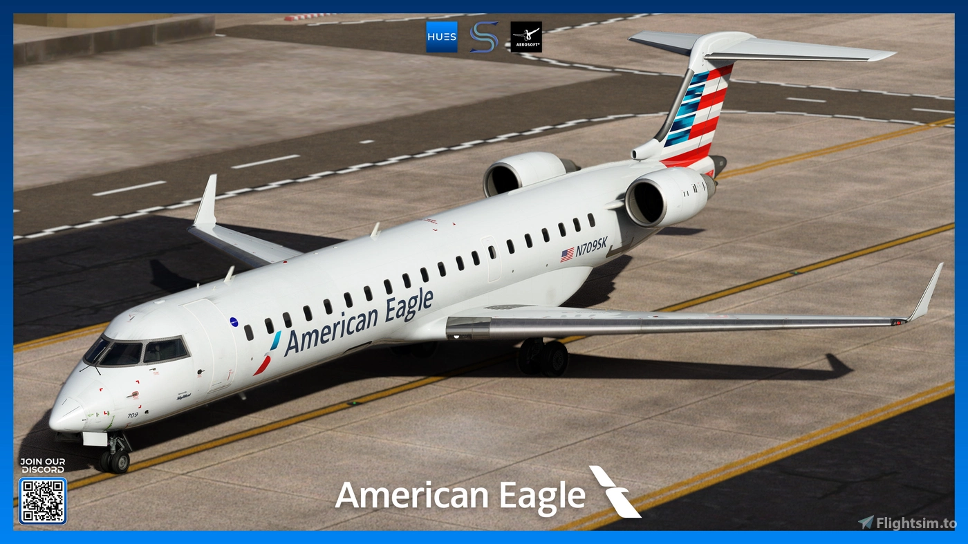 American Eagle Livery Pack | Aerosoft CRJ700 V2 | 4K for Microsoft ...