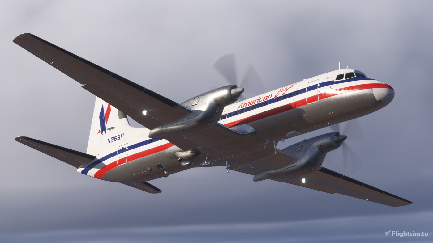 American Eagle (Simmons Airlines) | N269P | YS-11 per Microsoft Flight ...