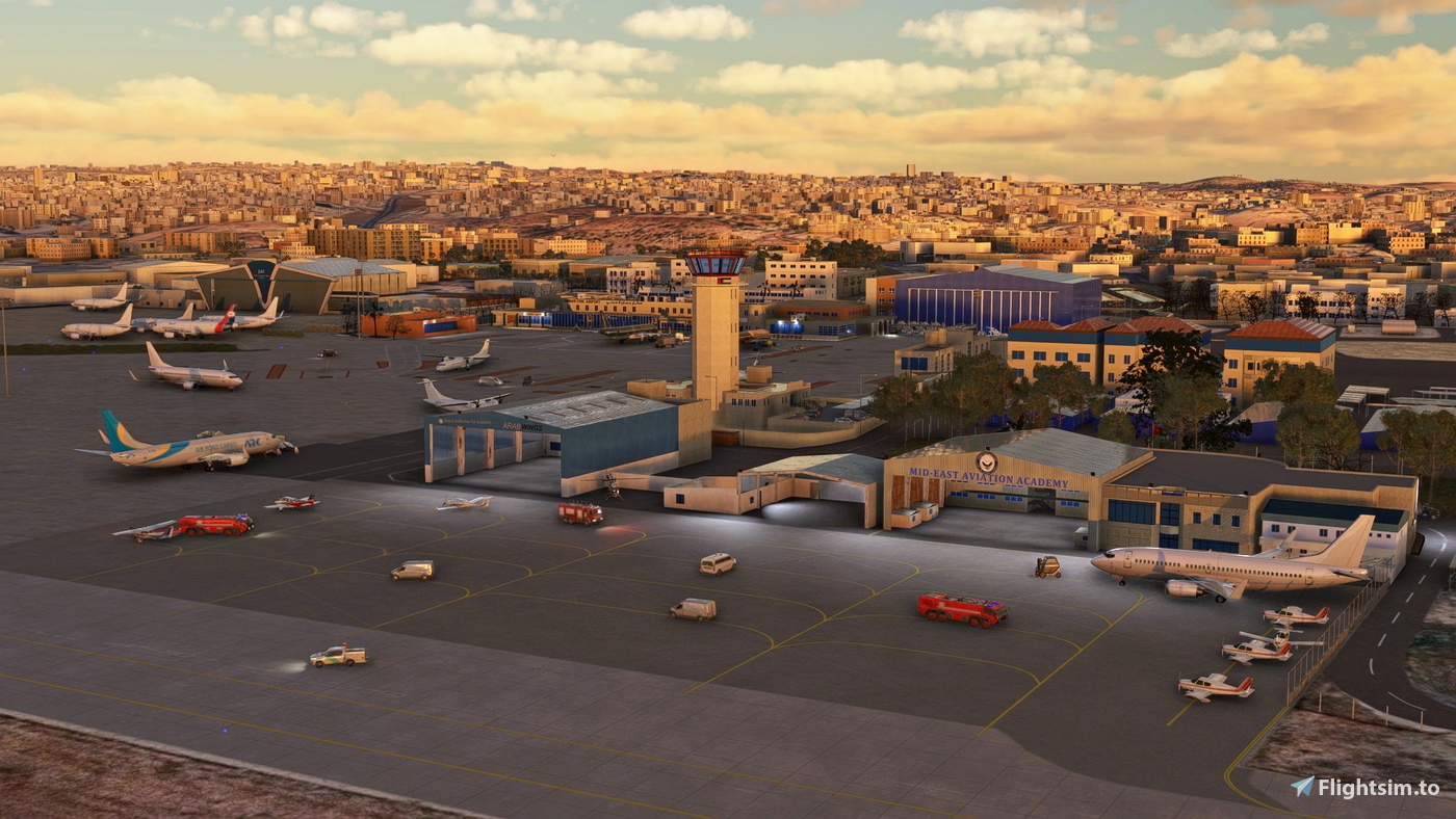 OJAM - Amman City Airport مطار مدينة عمان for Microsoft Flight ...