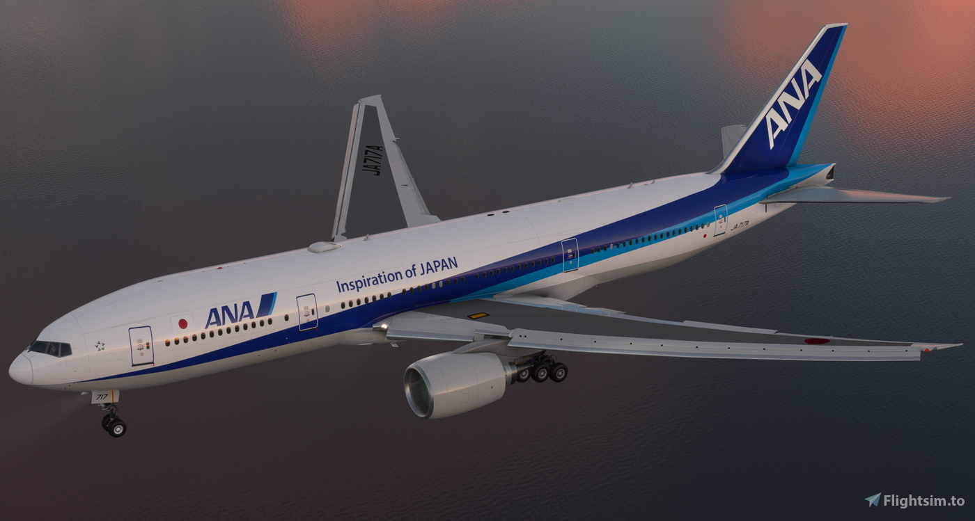 ANA - All Nippon Airways 777-281ER ( JA715A ) for Microsoft Flight ...
