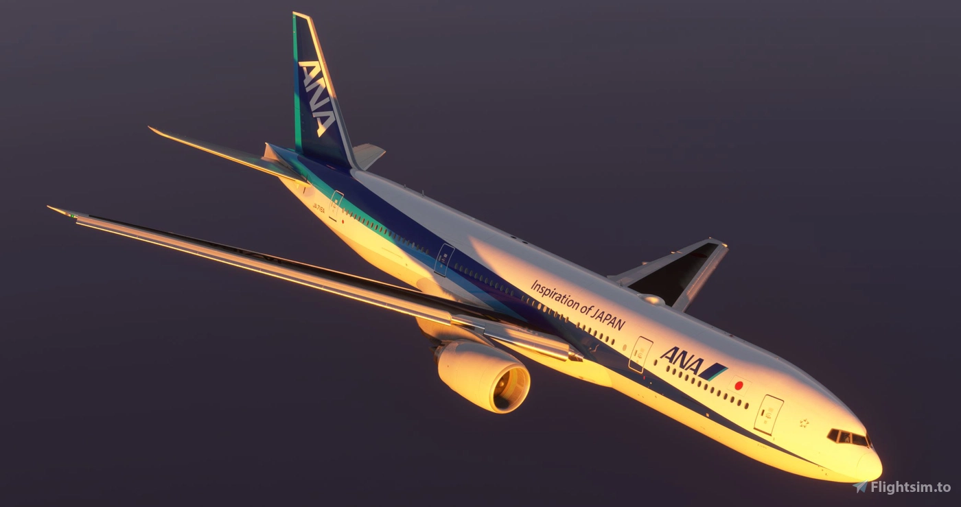 ANA - All Nippon Airways 777-281ER ( JA716A ) for Microsoft Flight ...