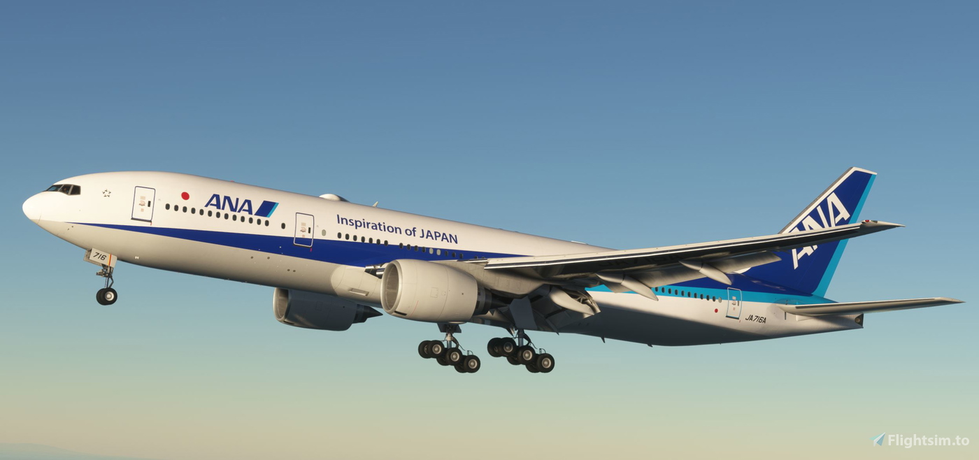 ANA - All Nippon Airways 777-281ER ( JA716A ) for Microsoft Flight Simulator | MSFS
