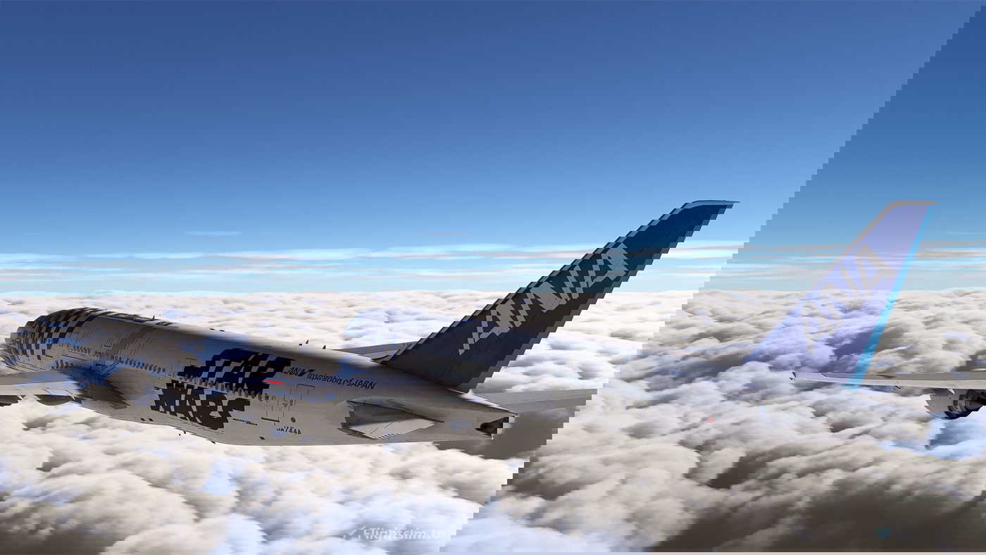 ANA "All Nippon" "Star Wars R2-D2"" + Cabin PMDG 777-200ER のために Microsoft Flight Simulator | MSFS
