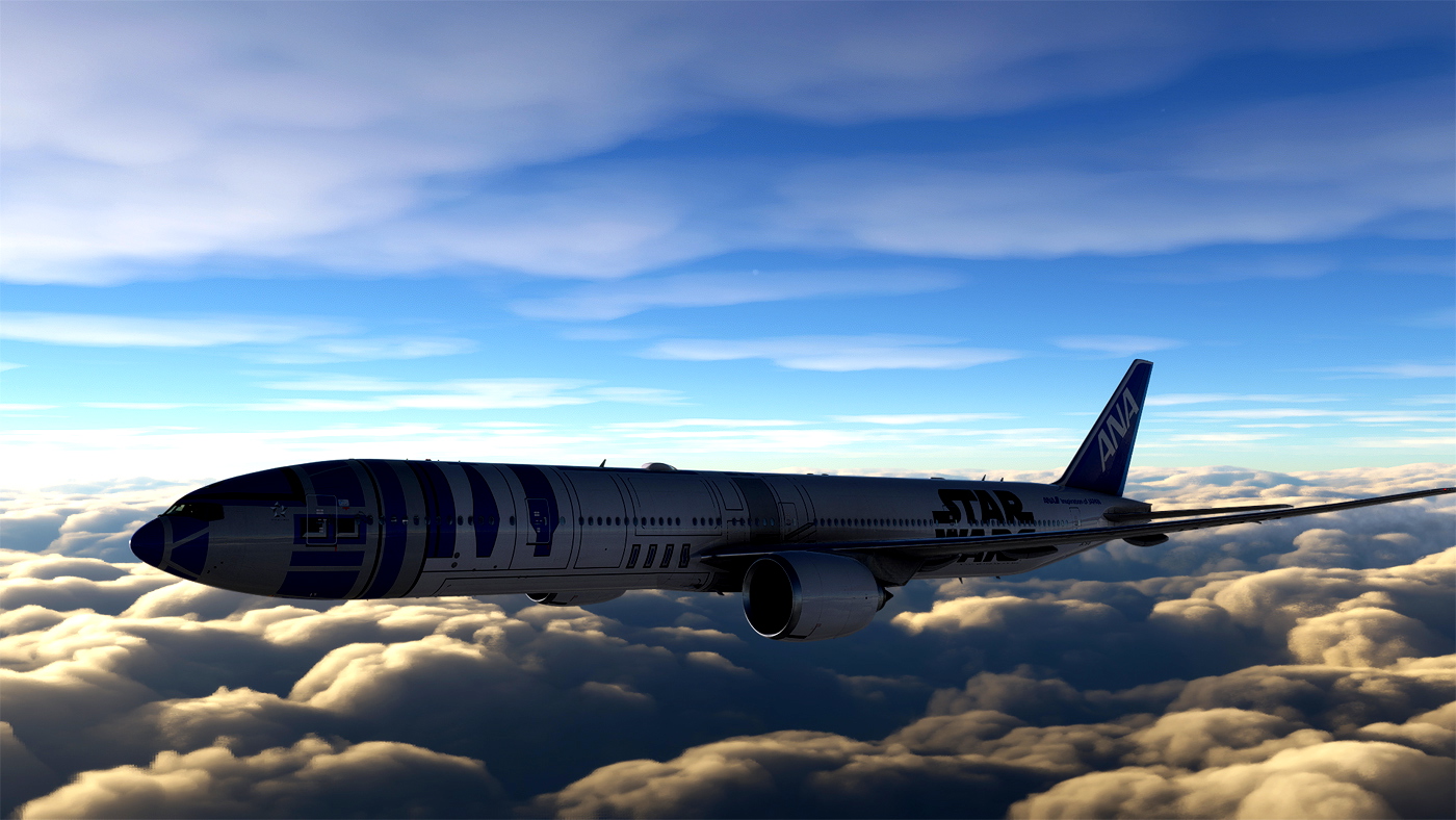 Threads - ANA "All Nippon" "Star Wars R2-D2"" + Cabin PMDG 777-300ER ...