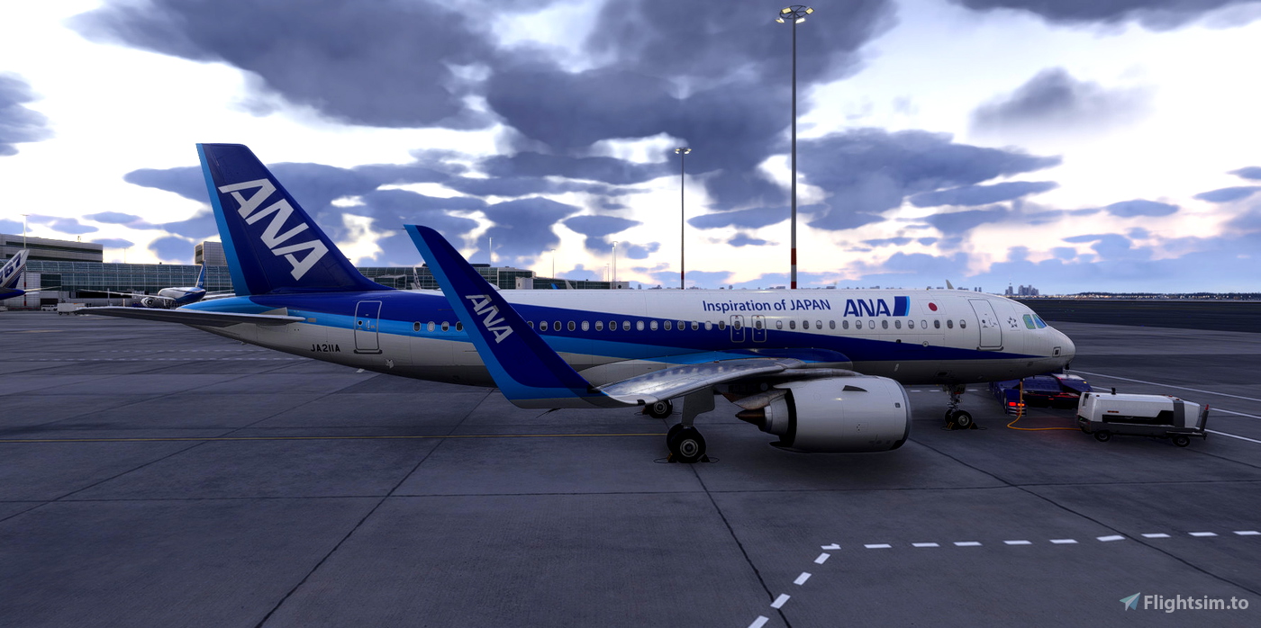 Threads - ANA (JA211A)| Inibuilds A320NEO - MSFS2024 pour Microsoft Flight Simulator | MSFS