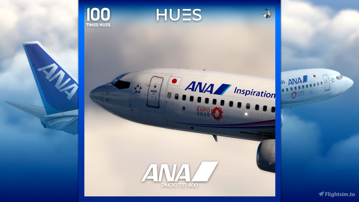 ANA JA58AN 'EXPO2025 ANA Jet' | PMDG 737-800 | 8K for Microsoft Flight Simulator | Feed