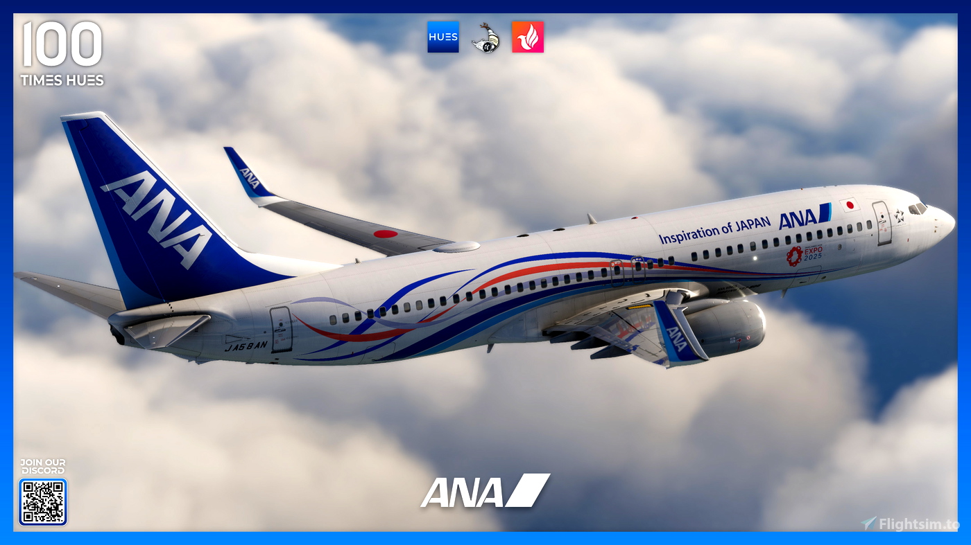 Threads - ANA JA58AN 'EXPO2025 ANA Jet' | PMDG 737-800 | 8K for Microsoft Flight Simulator | MSFS