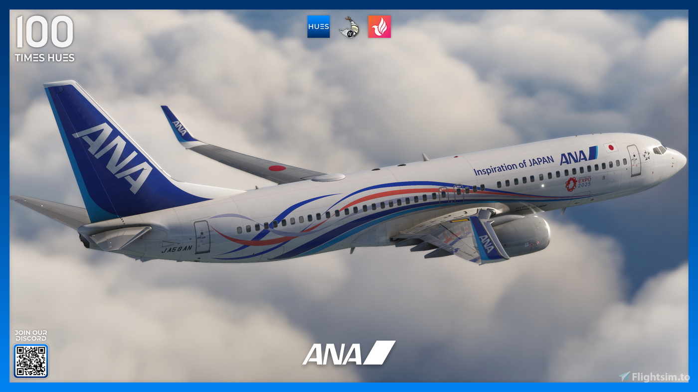 ANA JA58AN 'EXPO2025 ANA Jet' | PMDG 737-800 | 8K のために Microsoft Flight Simulator | MSFS