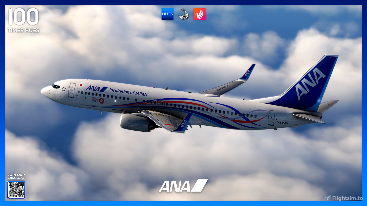 ANA JA58AN 'EXPO2025 ANA Jet' | PMDG 737-800 | 8K pour Microsoft Flight Simulator | Feed