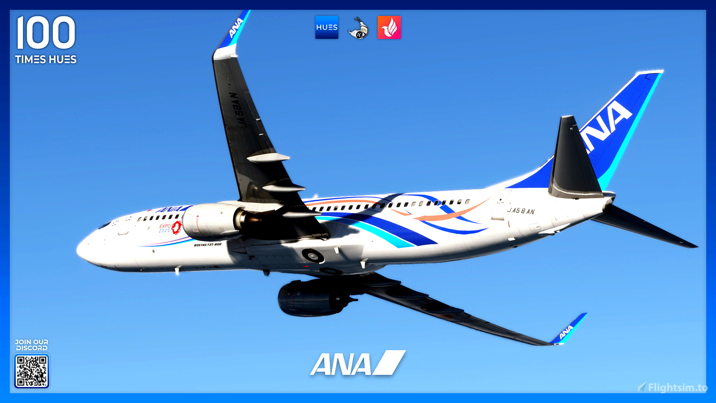 ANA JA58AN 'EXPO2025 ANA Jet' | PMDG 737-800 | 8K for Microsoft Flight Simulator | Feed
