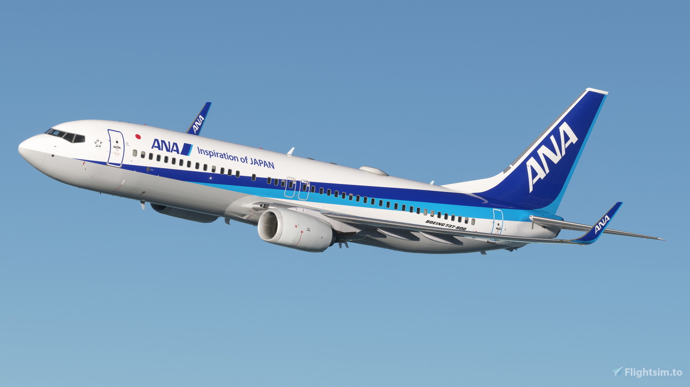 ANA Wings [JA89AN] w/Cabin PMDG B737-800 のために Microsoft Flight ...