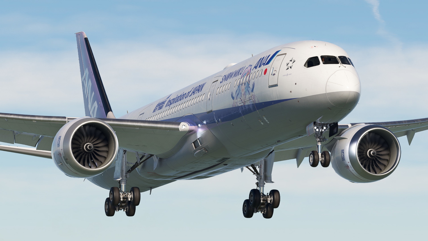 ANA x Snow Miku JA23SM för Microsoft Flight Simulator | MSFS