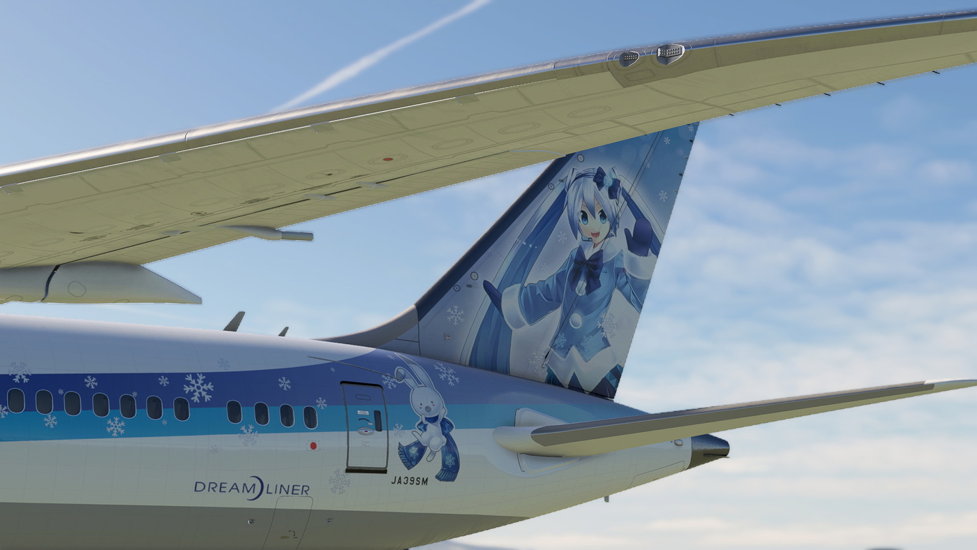 ANA x Snow Miku JA39SM für Microsoft Flight Simulator | MSFS