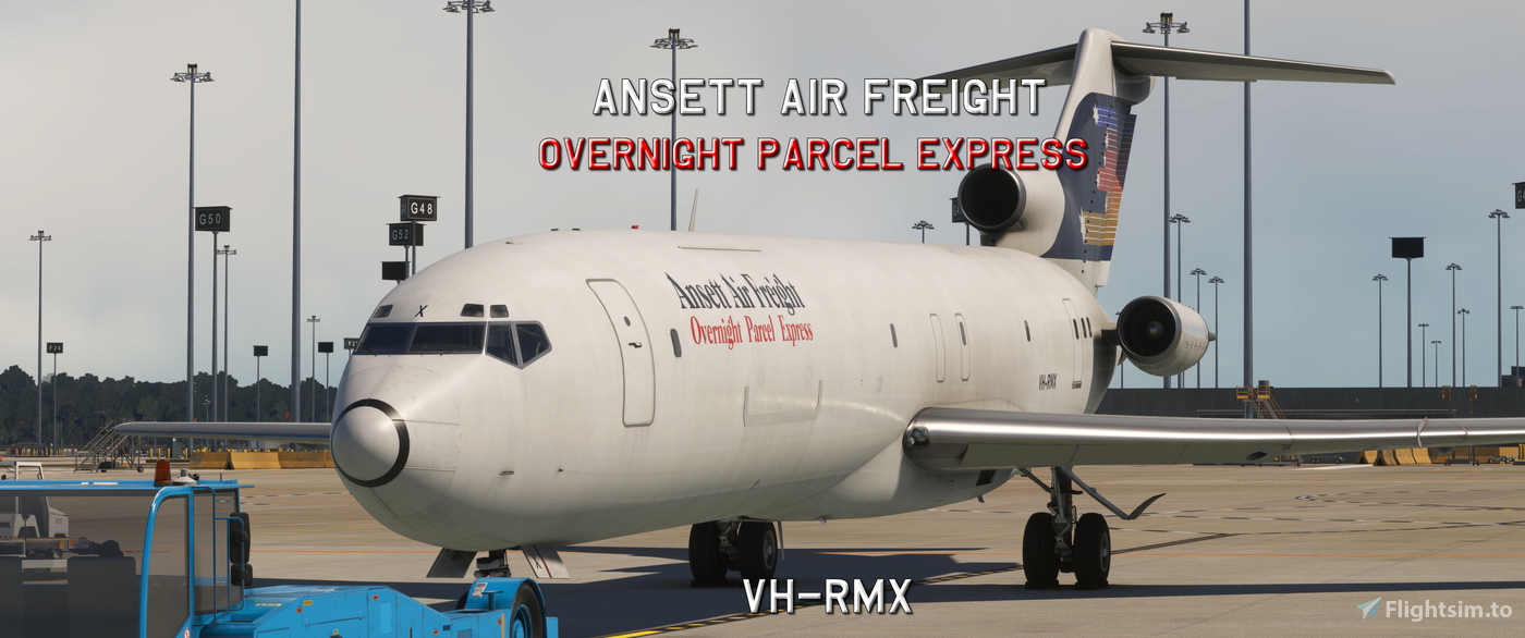 Ansett Air Freight 'Southern Cross' VH-RMX FSS 727-200F - Pack pour ...