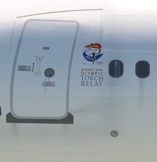 Ansett Australia VH-BZF "OLYMPIC TORCH RELAY" (FICTIONAL) for Microsoft ...