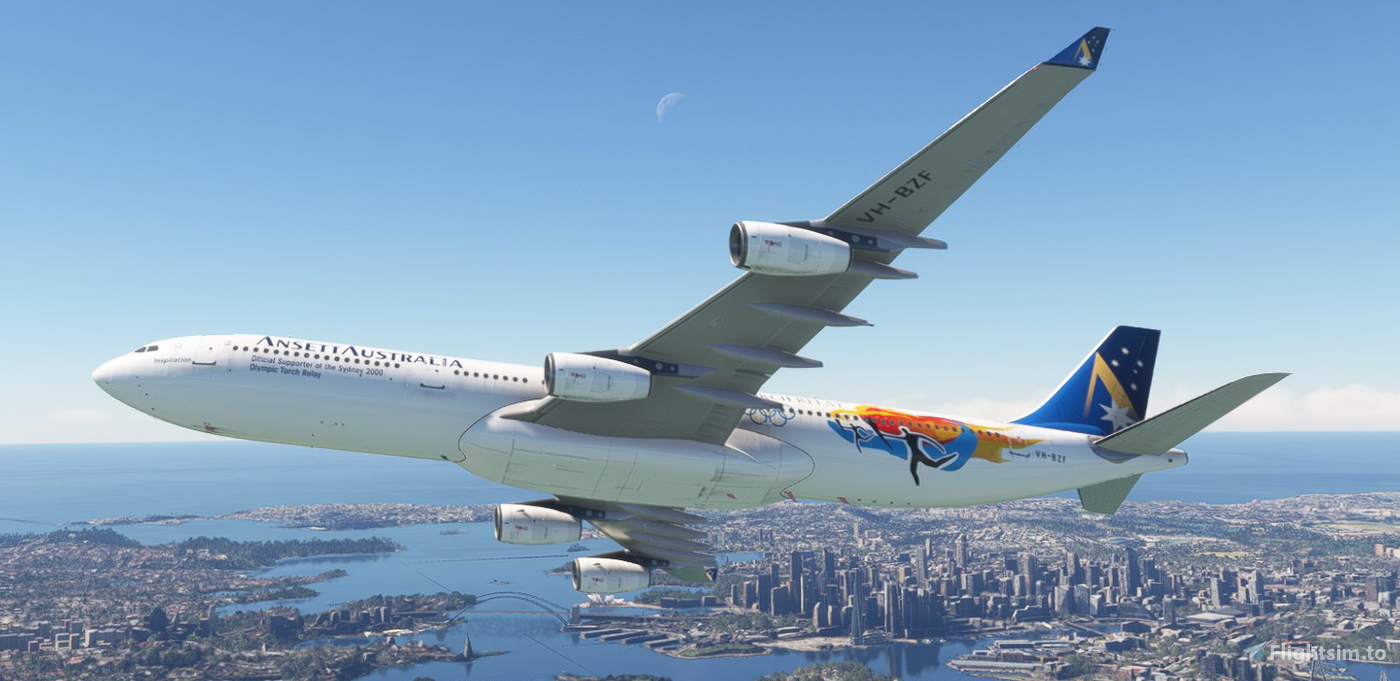 Ansett Australia VH-BZF "OLYMPIC TORCH RELAY" (FICTIONAL) for Microsoft ...