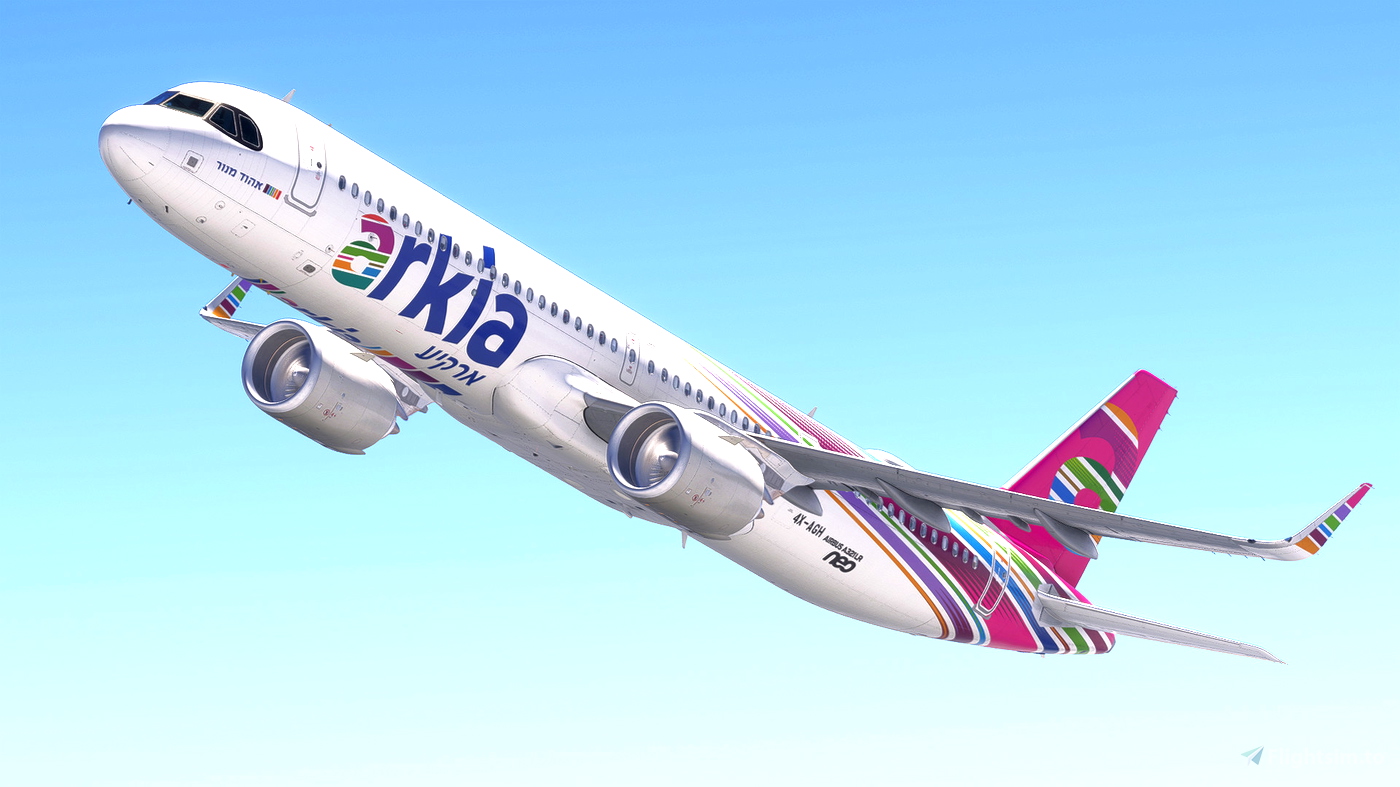 Arkia Israeli Airlines [4X-AGH] w/cabin | A321LR neo inibuilds ...