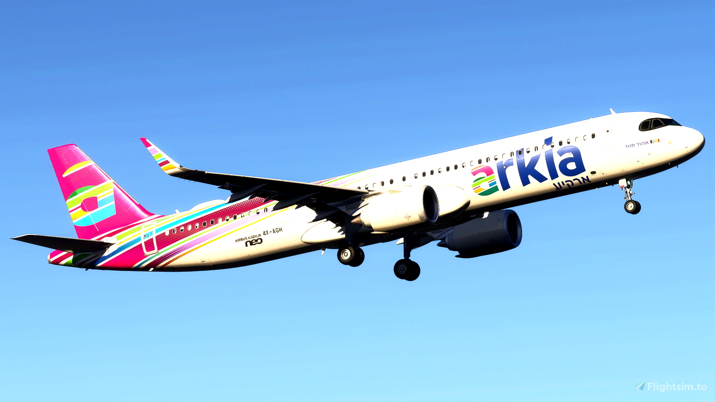 Arkia Israeli Airlines [4X-AGH] w/cabin | A321LR neo inibuilds ...