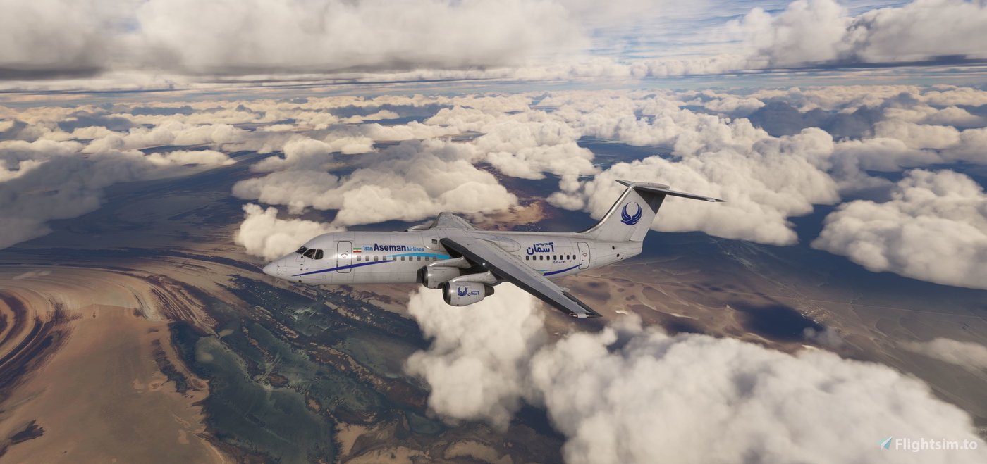 Aseman Airline-Just Flight Avro RJ 100 for Microsoft Flight Simulator ...