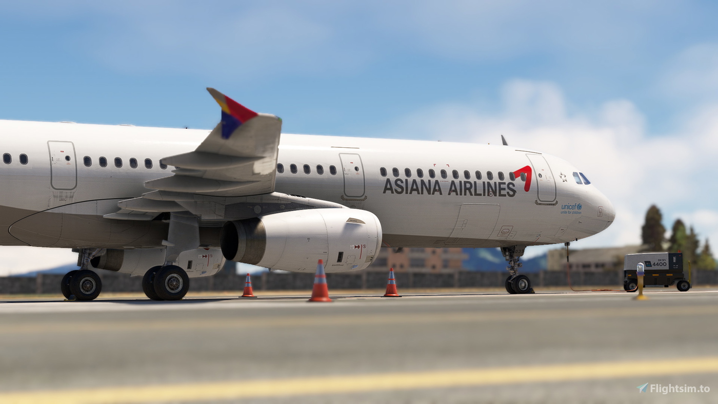 Asiana Airlines 아시아나항공 Fenix A321 HL8039 Cabin included for Microsoft ...