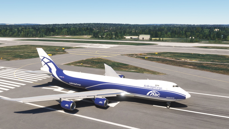 Asobo 747 8F AIR BRIDGE CARGO 4k for Microsoft Flight Simulator | MSFS
