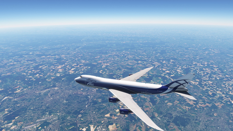 Asobo 747 8F AIR BRIDGE CARGO 4k for Microsoft Flight Simulator | MSFS