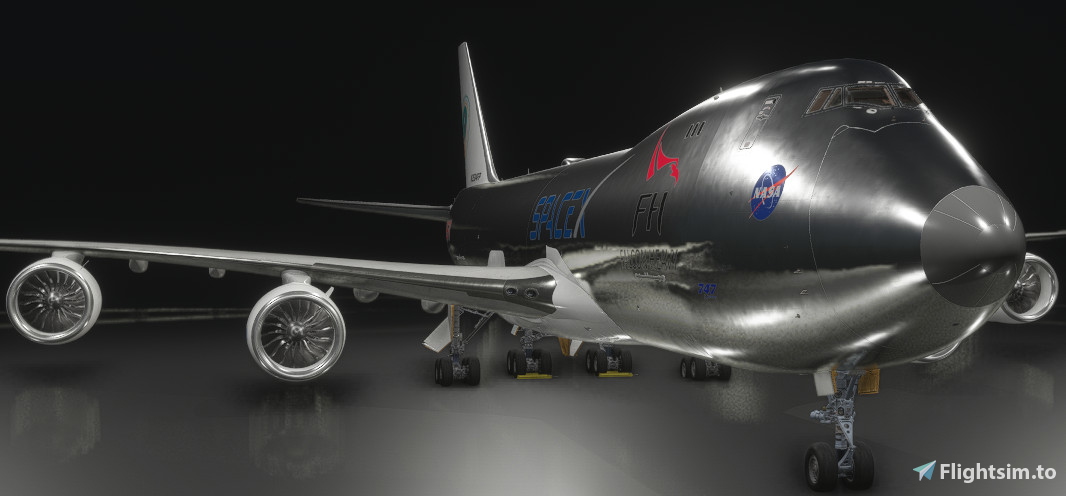 Asobo 747-8F SpaceX para Microsoft Flight Simulator | MSFS