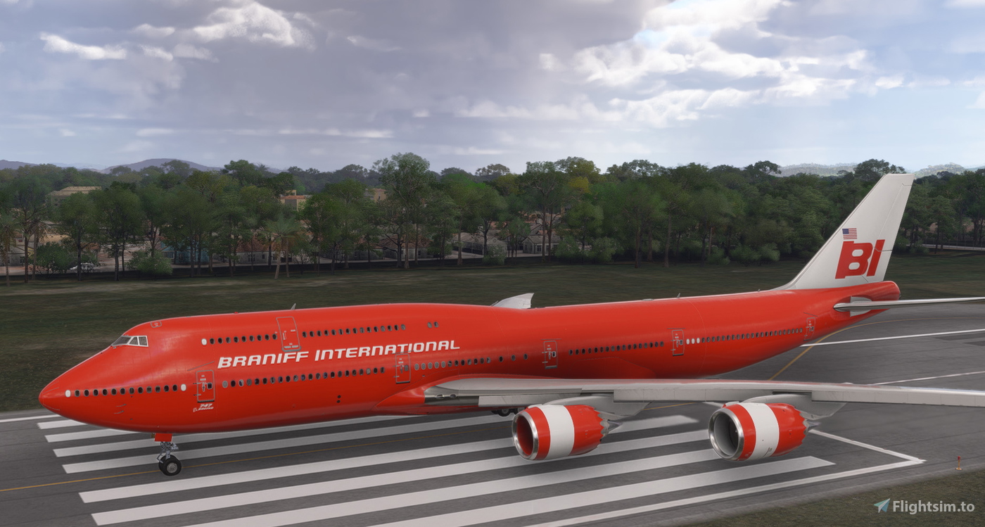 Asobo 747-8i Braniff for Microsoft Flight Simulator | MSFS
