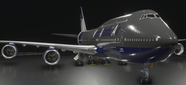 Asobo 747-8i Virgin Blue for Microsoft Flight Simulator | MSFS
