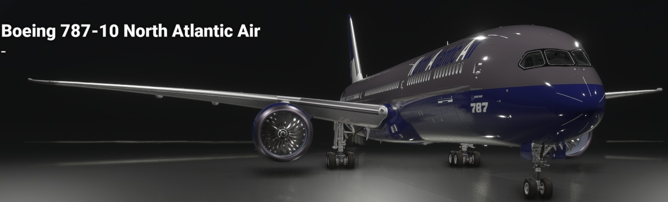 Asobo 787-10 Fictional North Atlantic Air Livery til Microsoft Flight ...