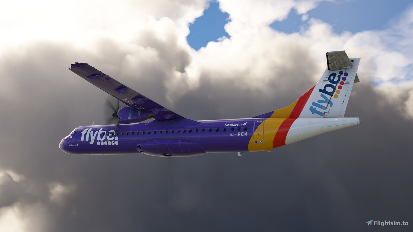 Asobo ATR 72-600 - Flybe (Operated by Stobart Air) - EI-REM - 4K för ...
