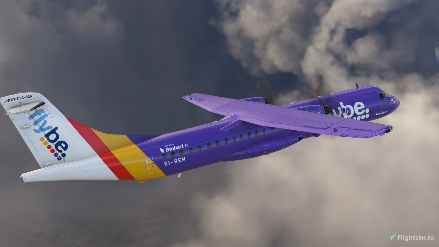 Asobo ATR 72-600 - Flybe (Operated by Stobart Air) - EI-REM - 4K for ...