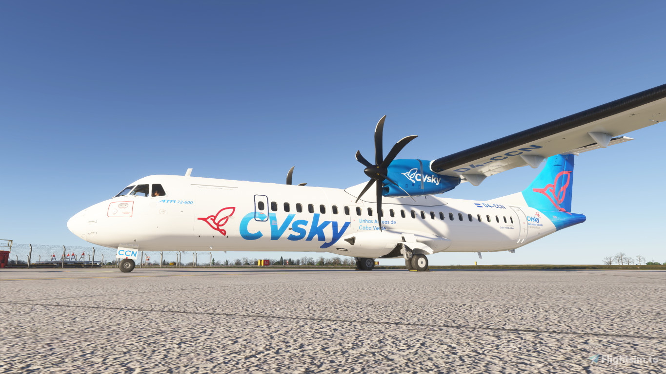 Asobo ATR 72-600 CVSky D4-CCN livery for Microsoft Flight Simulator | MSFS