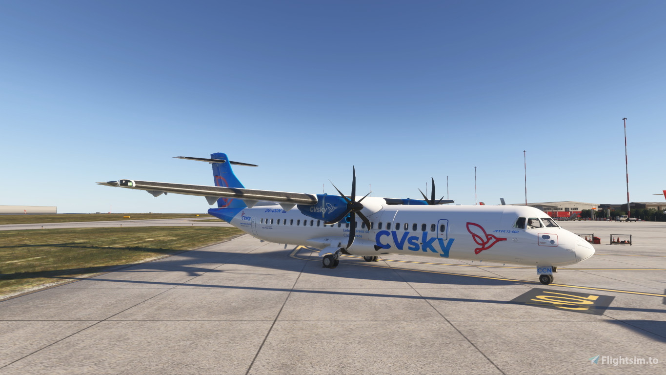 Asobo ATR 72-600 CVSky D4-CCN livery for Microsoft Flight Simulator | MSFS