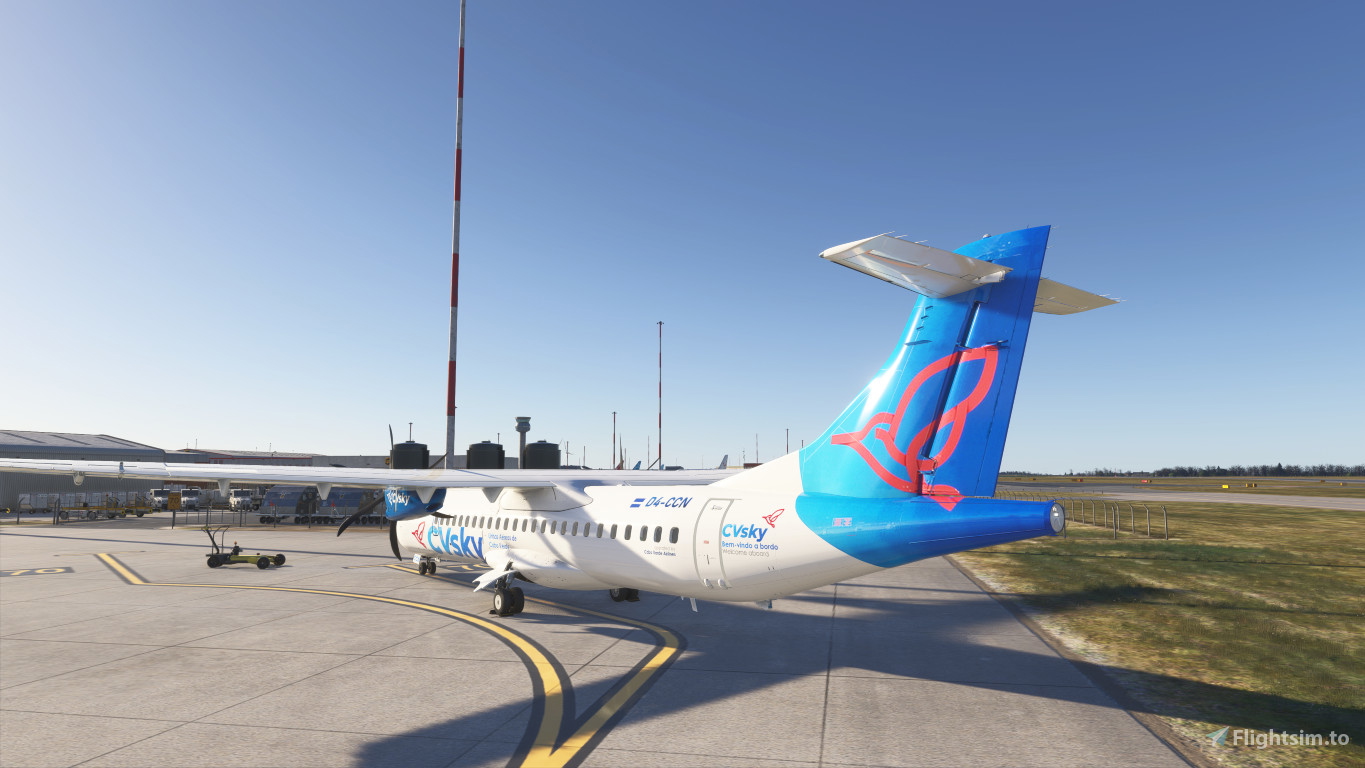 Asobo ATR 72-600 CVSky D4-CCN livery para Microsoft Flight Simulator | MSFS