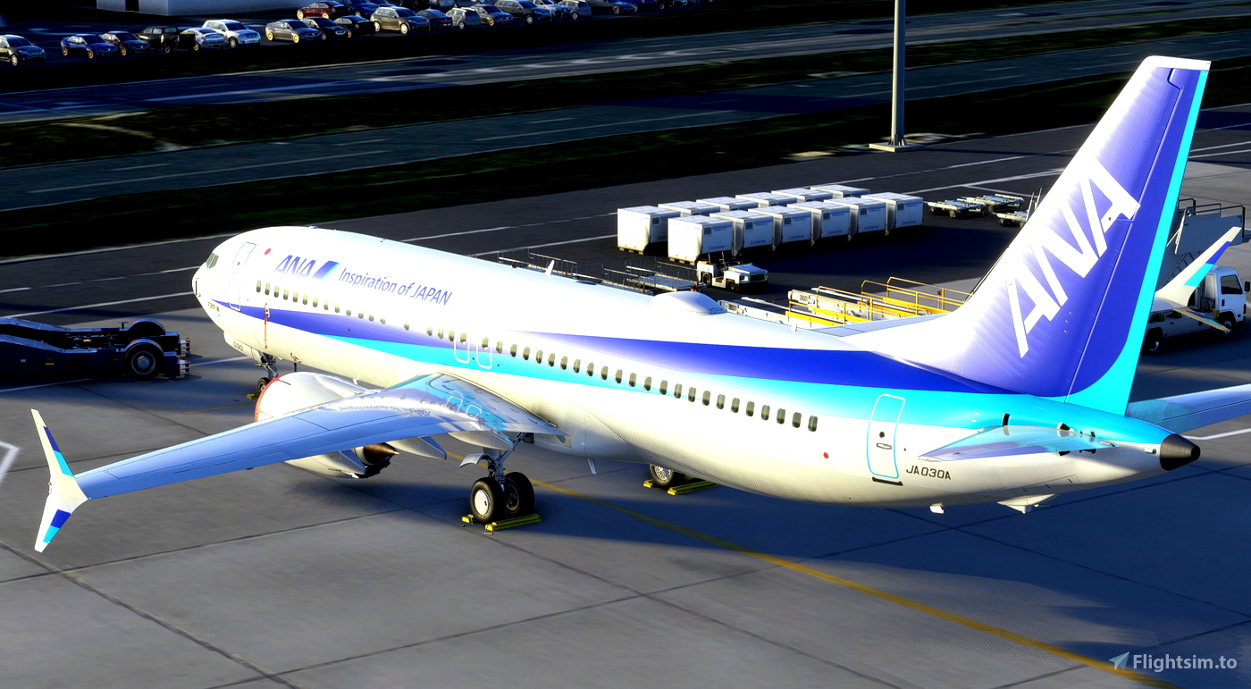 [Asobo B737 MAX 8] All Nippon Airways JA030A for Microsoft Flight ...