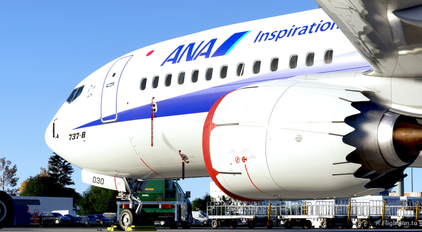 [Asobo B737 MAX 8] All Nippon Airways JA030A for Microsoft Flight ...