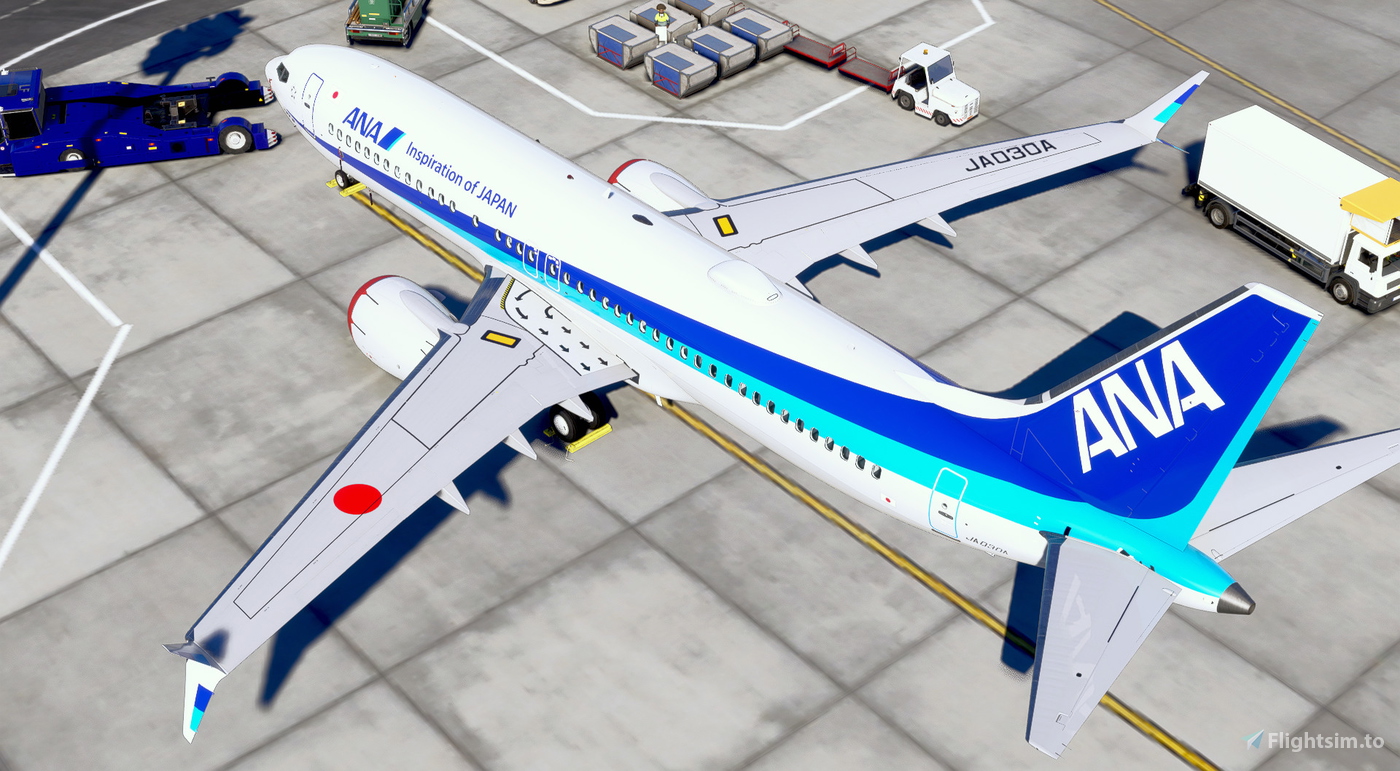 [Asobo B737 MAX 8] All Nippon Airways JA030A のために Microsoft Flight Simulator | MSFS