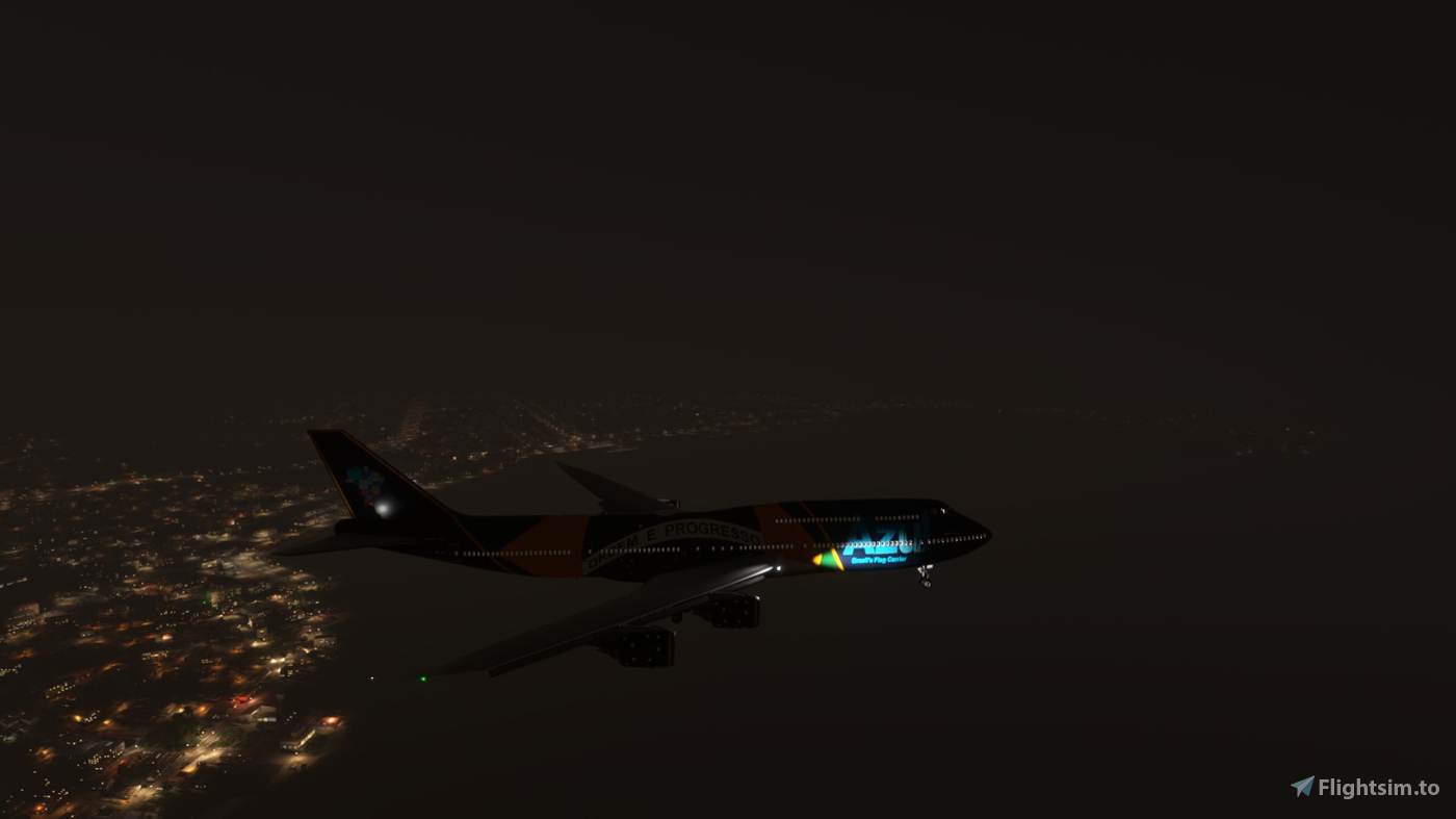 Asobo B747 8i Azul Big Bus 4K for Microsoft Flight Simulator | MSFS