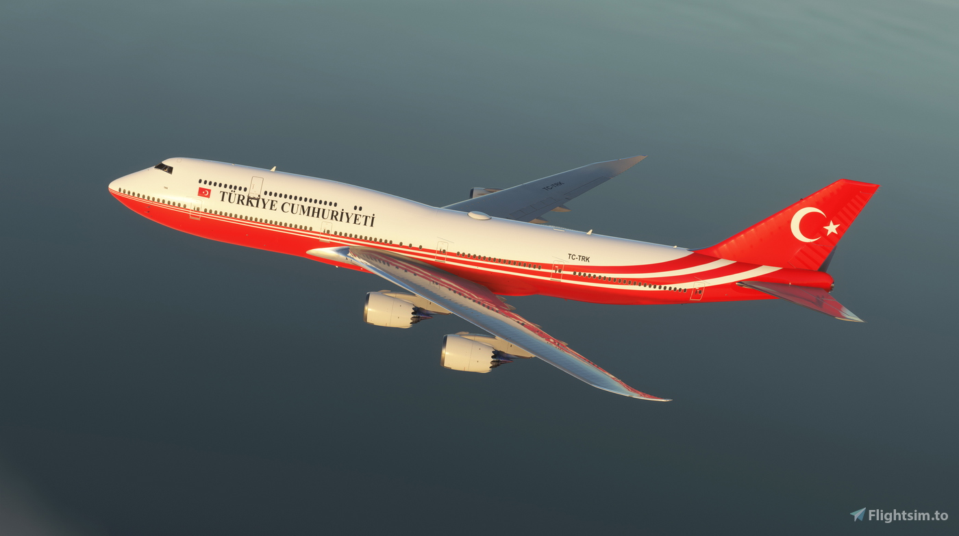 Asobo B747-8 Turkish Government "TC-TRK" (8K) for Microsoft Flight ...
