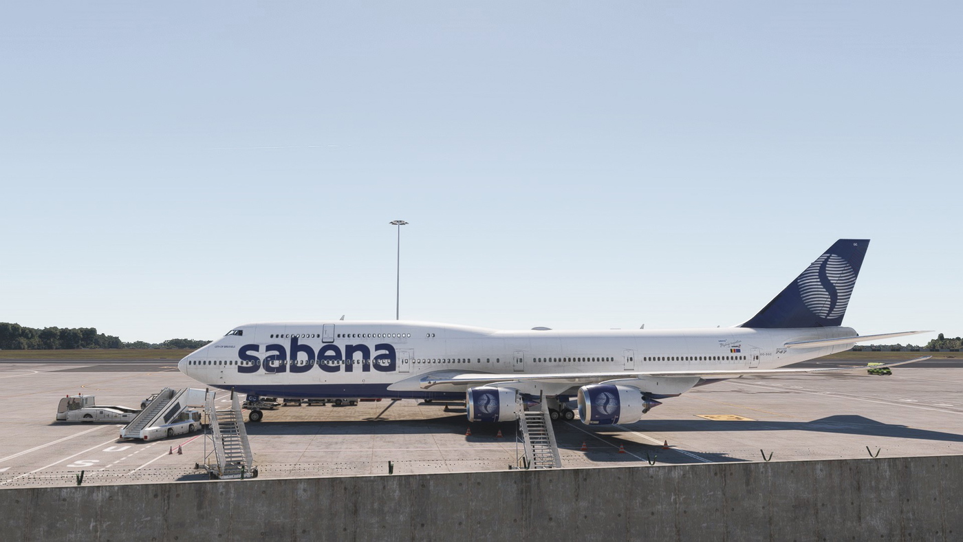 Asobo Boeing 747-8I Sabena OO-SGC 对于 Microsoft Flight Simulator | MSFS