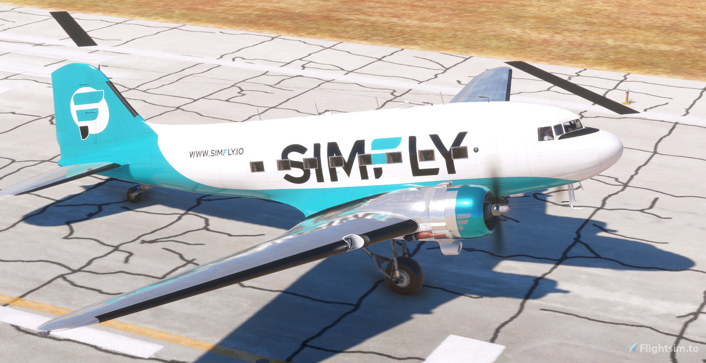 [ASOBO] SimFly Douglas DC-3 livery pour Microsoft Flight Simulator | MSFS