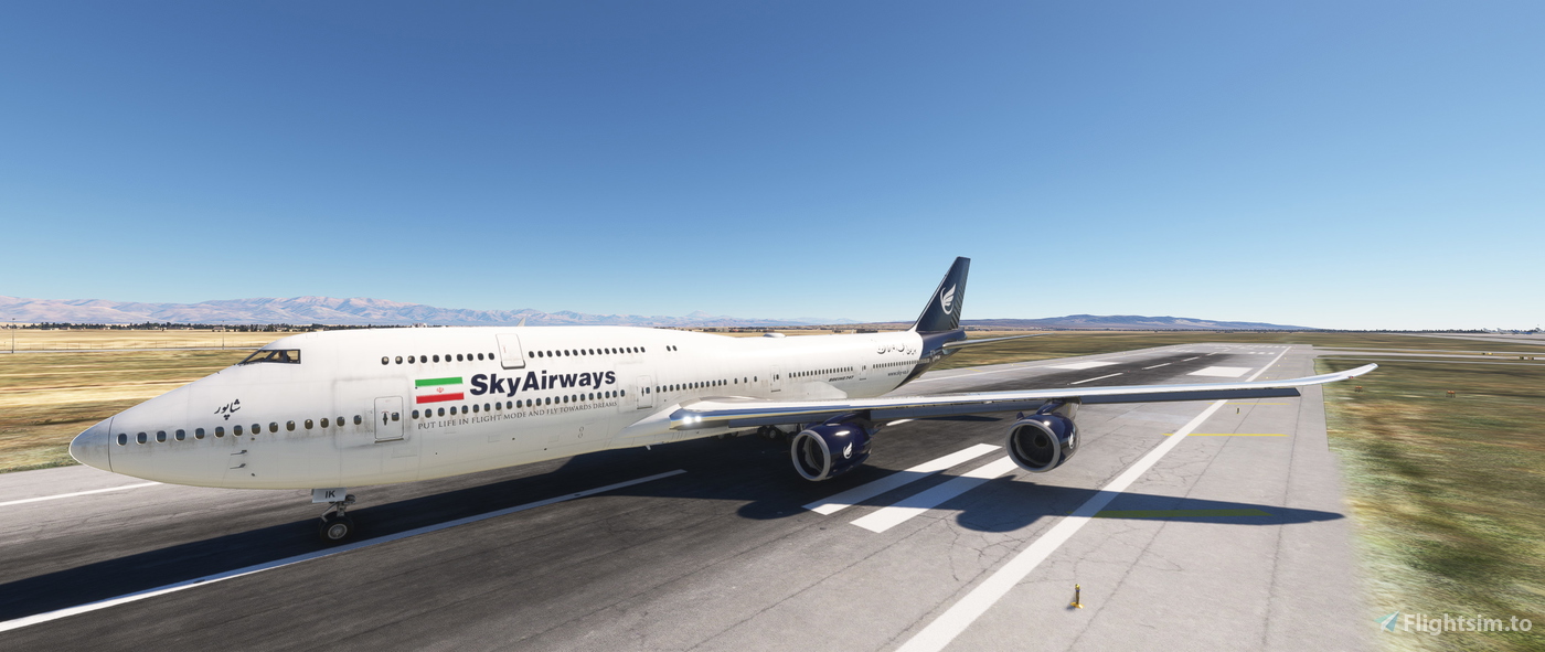 Asobo Studio and Salty Simulations 747-8i Sky Airways för Microsoft Flight Simulator | MSFS