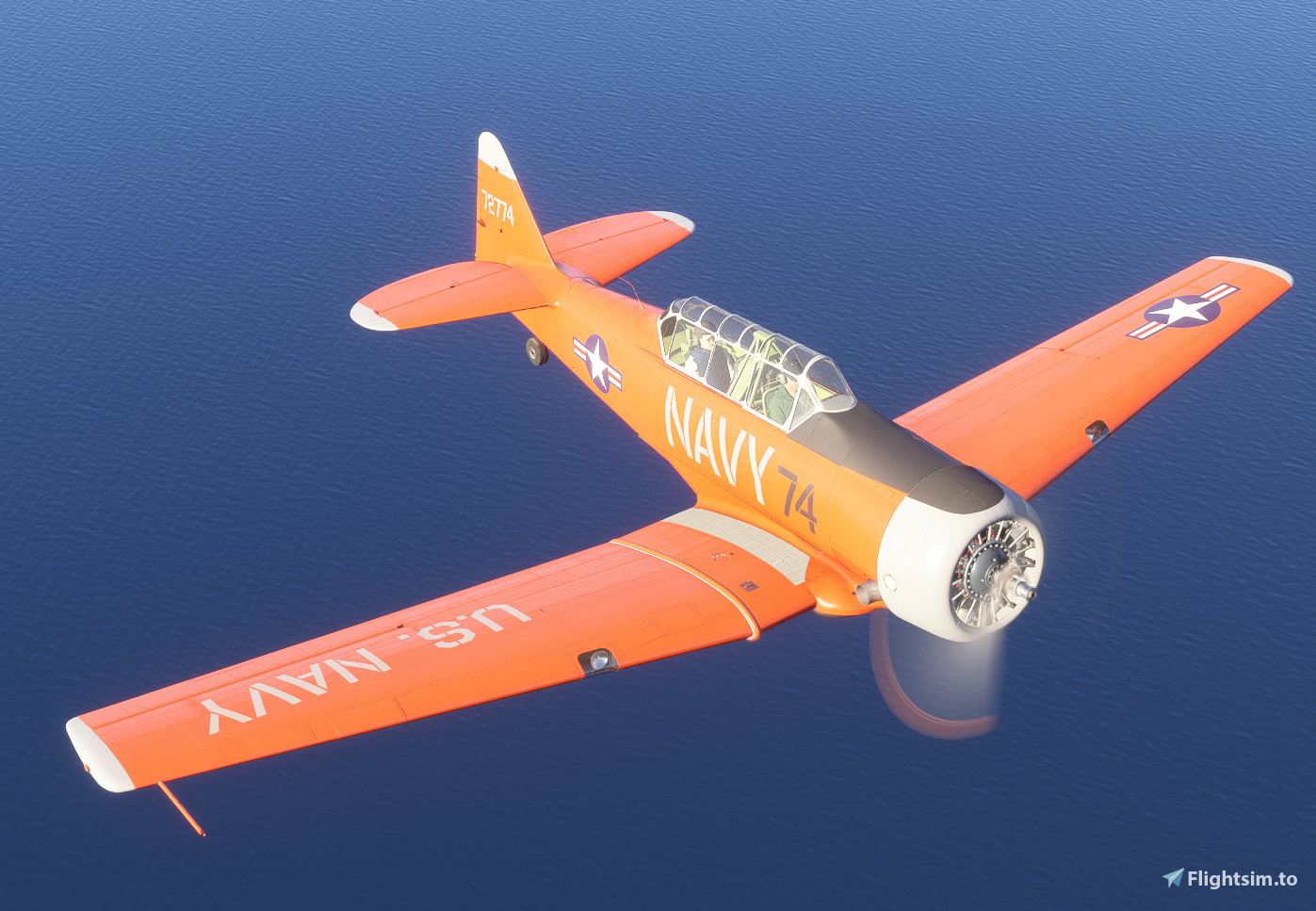 Asobo T6 Texan - US NAVY-Orange (high visible) per Microsoft Flight ...
