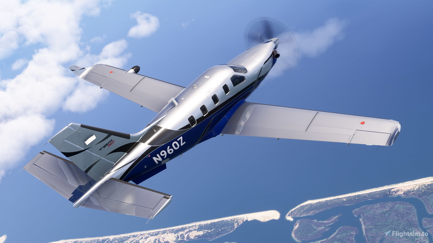 Asobo TBM 930 N960Z (Dynamic Registration) for Microsoft Flight Simulator | MSFS